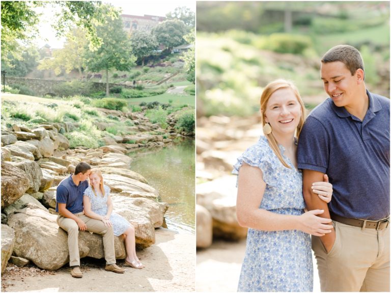 Falls Park Engagement Session | Nathan & Macy | Jacqueline & Laura