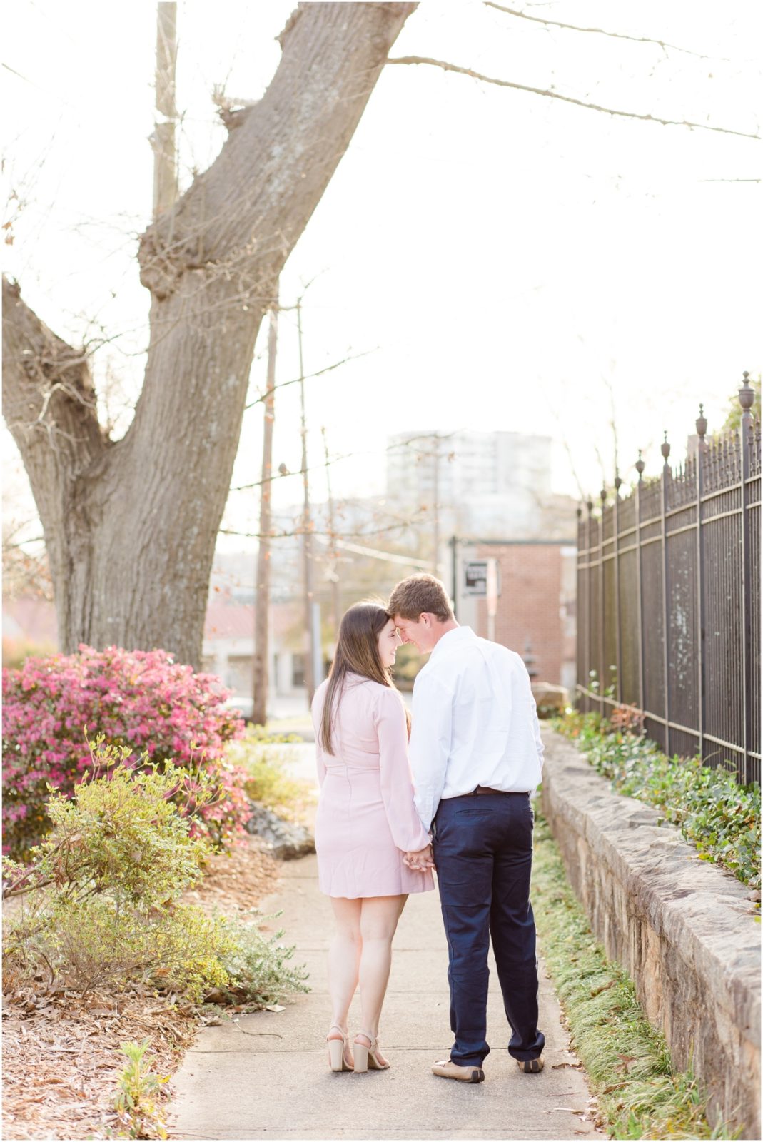 Alexis & Tyler | Historic District Downtown Greenville Engagement Session