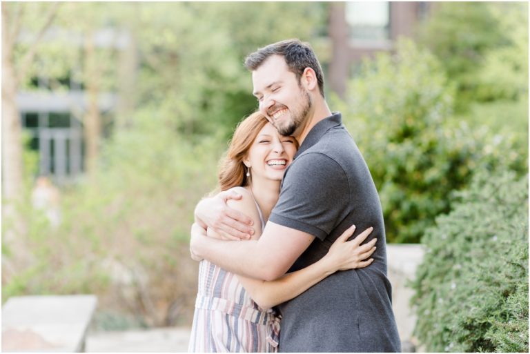 Downtown Greenville Engagement Session | Haley & Conner