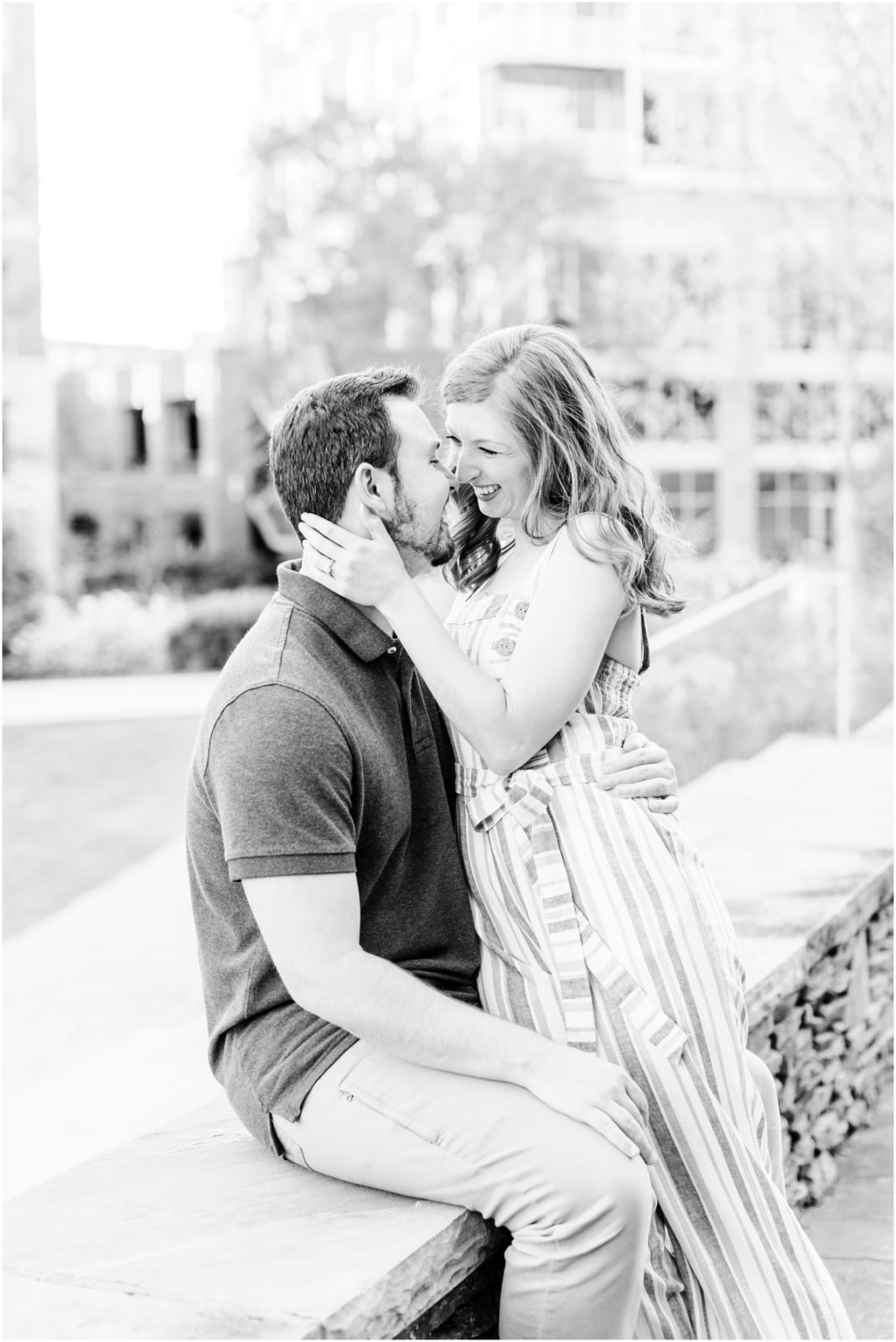 Downtown Greenville Engagement Session | Haley & Conner