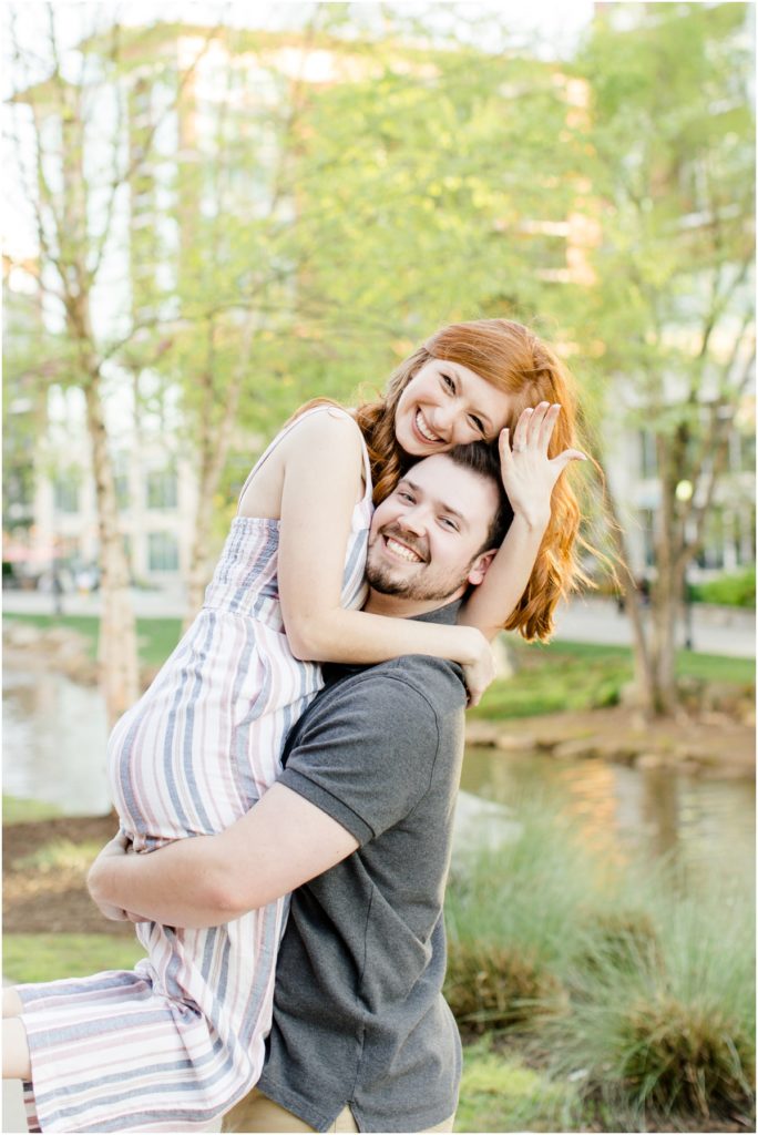 Downtown Greenville Engagement Session | Haley & Conner