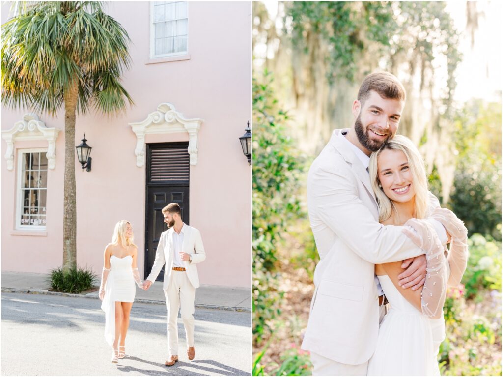 Broad Street Engagement Session in Charleston, SC | Jade & Brett ...