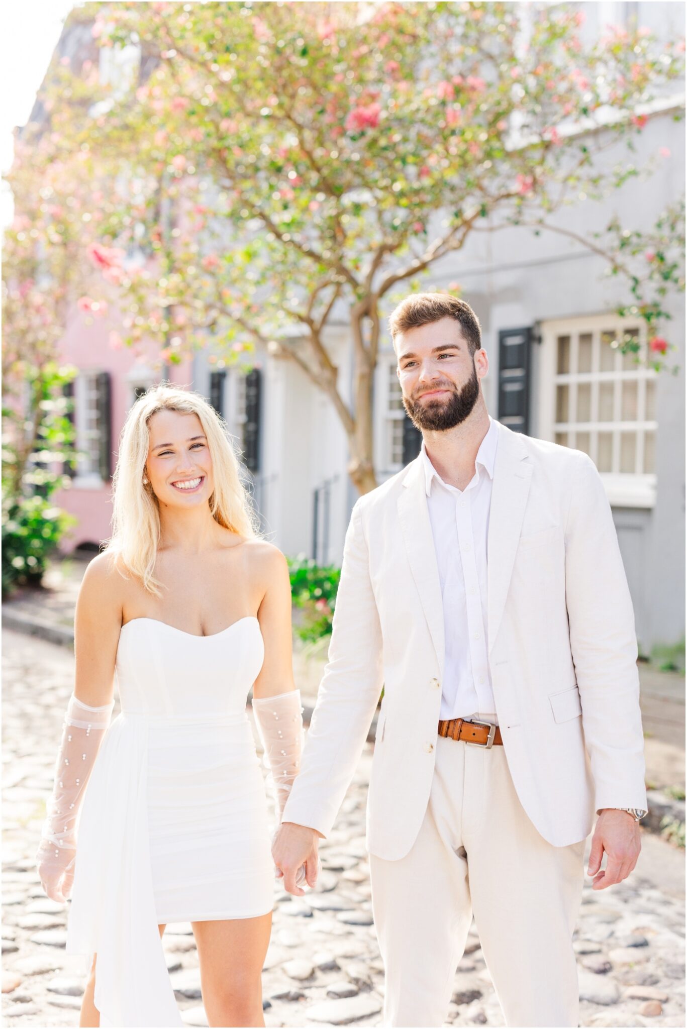Broad Street Engagement Session in Charleston, SC | Jade & Brett ...